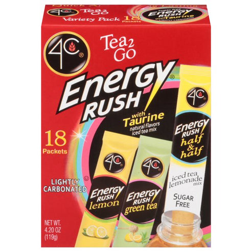 4C Energy Rush Tea Drink Mix Single Packet – Loaded Tea Co.