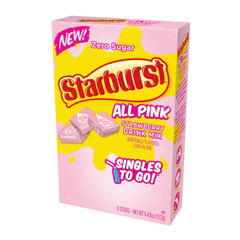 Starburst All Pink Drink Mix Single Packet – Loaded Tea Co.